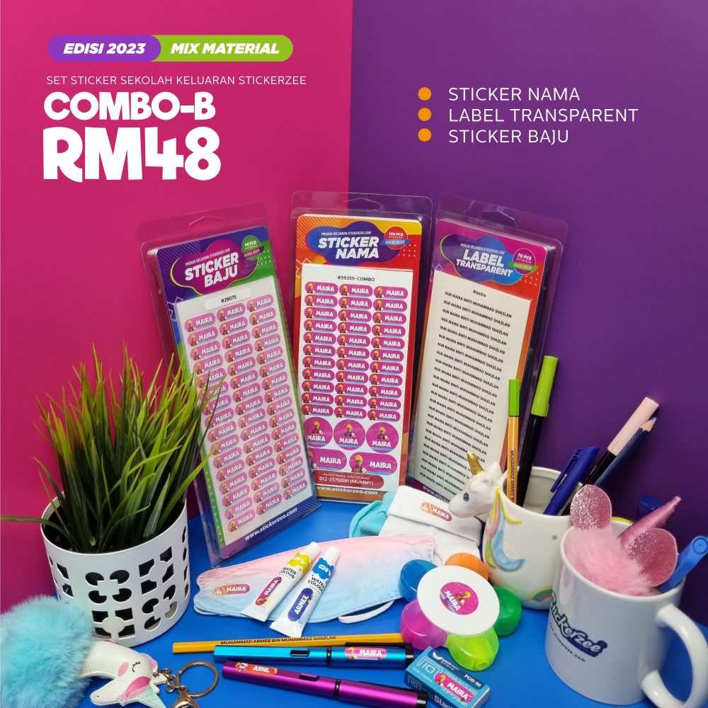 Label Nama Transparent – Stickerzee