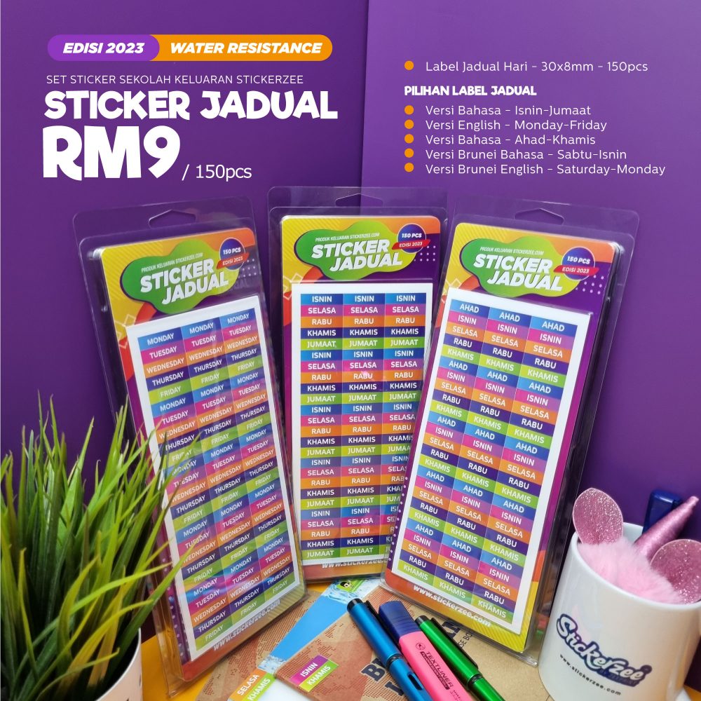 Label Nama Transparent – Stickerzee