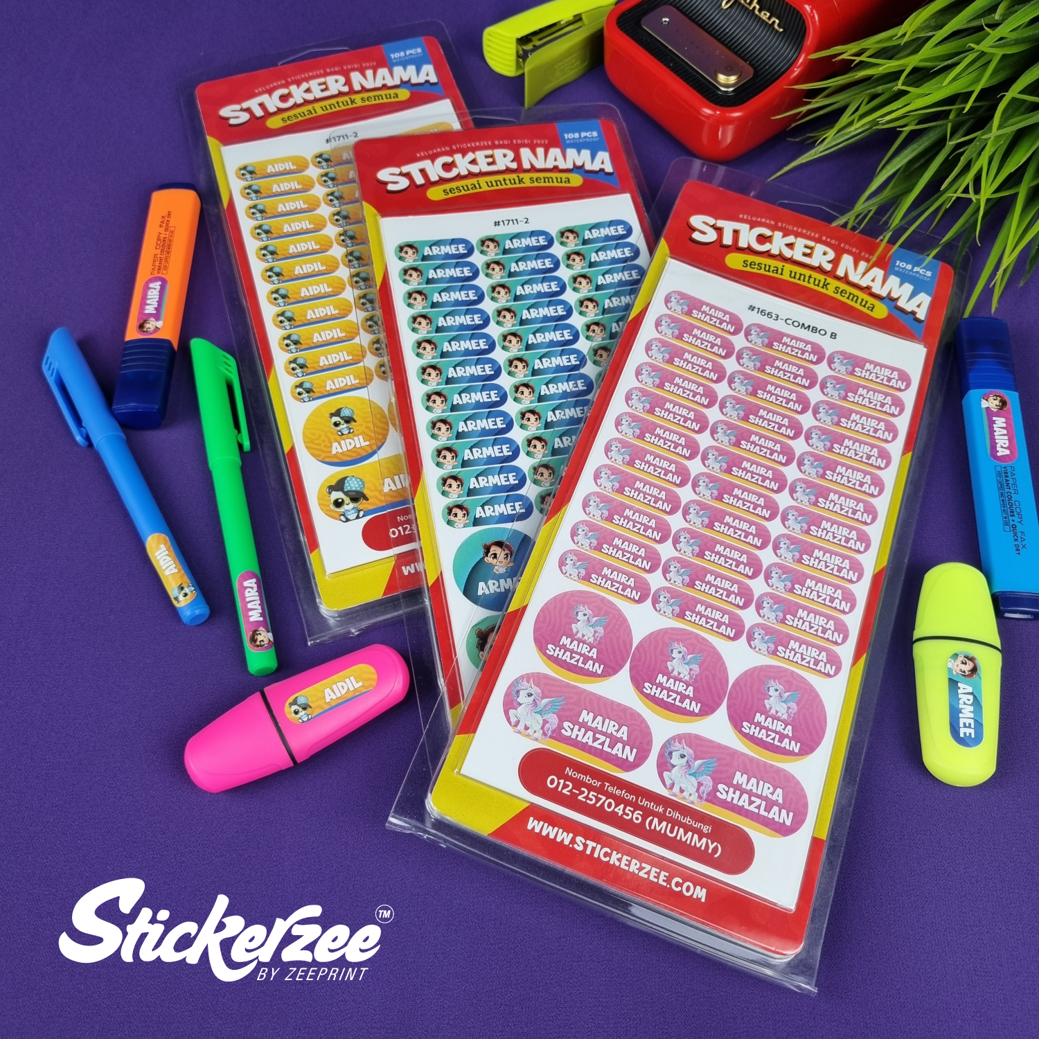 Sticker Nama – Stickerzee