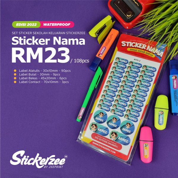 Sticker Nama – Stickerzee